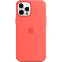 Apple Silicone case iPhone 12 Pro Max - Magsafe - Silicone Pink citrus ...